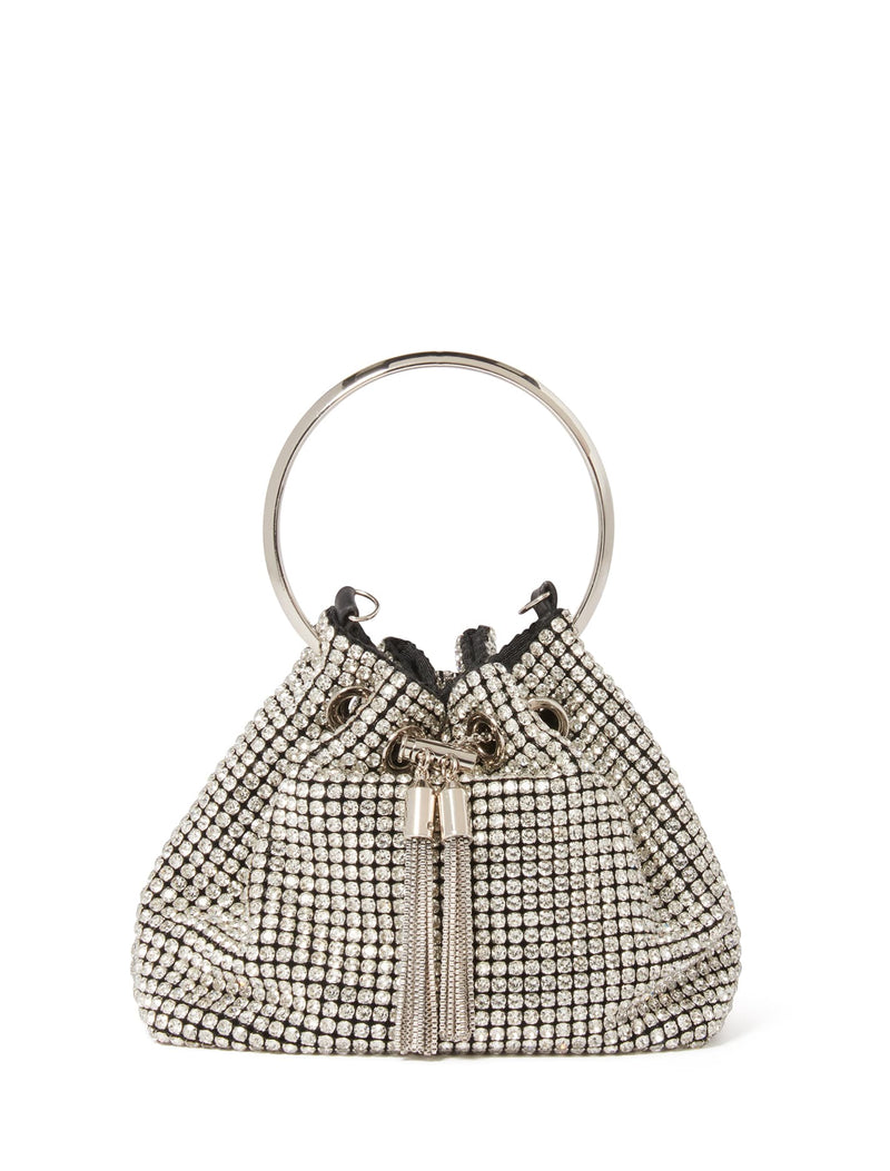 Skylah Sparkle Metal Handle Bag Silver | Forever New