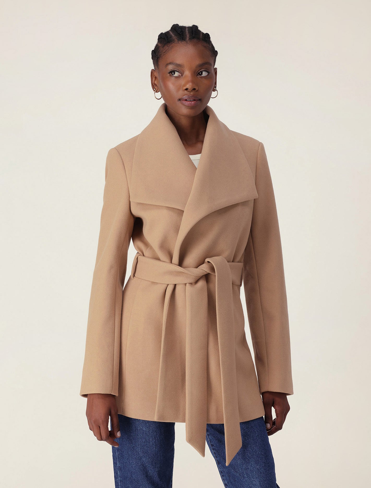 Steph Wrap Coat Camel | Forever New