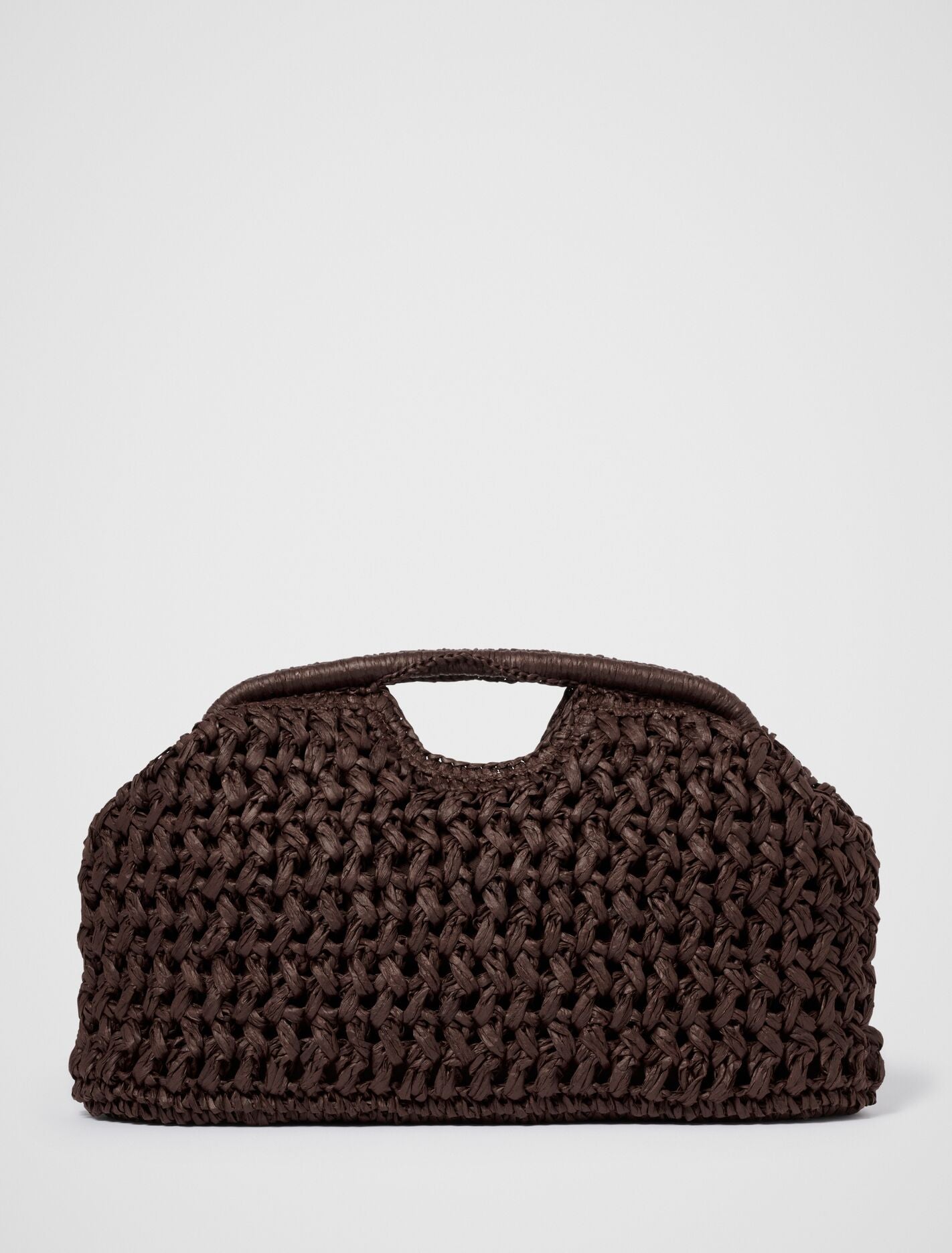 Shara Weave Frame Clutch Chocolate | Forever New