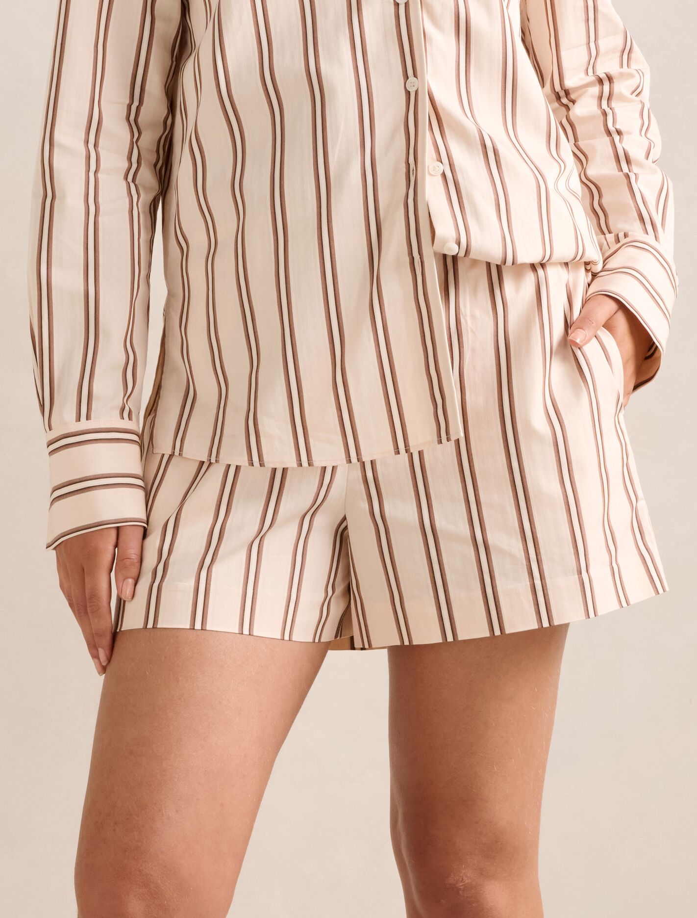 Raven Stripe Shorts Stripe Co-Ord | Forever New