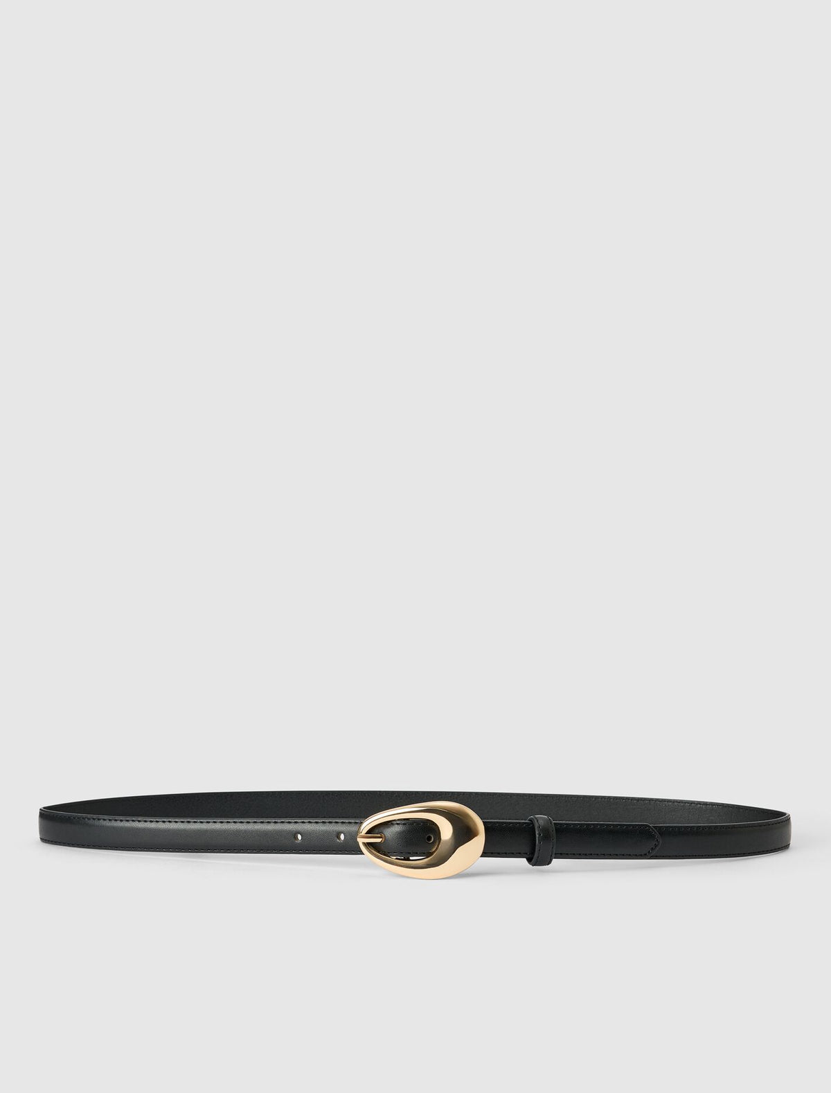 Regina Round Buckle Belt Black | Forever New