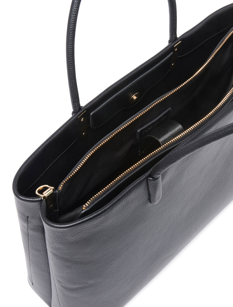 Romy Refined Laptop Bag Black | Forever New